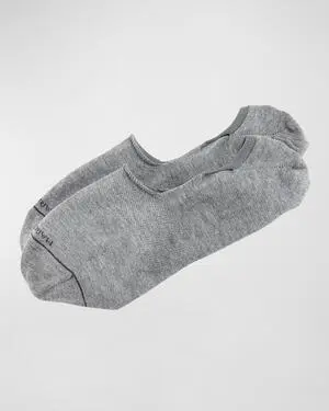 Marcoliani Invisible Touch No-show Socks - Gray