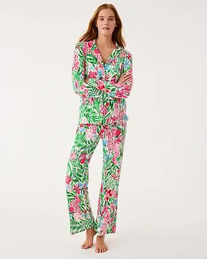 Lilly Pulitzer® 30.5' Pajama Knit Pant Multi Glowing Gardens