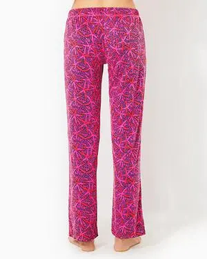 Lilly Pulitzer® 30.5' Pajama Knit Pant - Passion Fruit Pink Star Searching