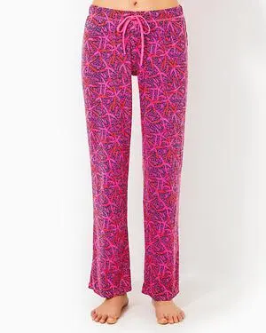 Lilly Pulitzer® 30.5' Pajama Knit Pant - Passion Fruit Pink Star Searching