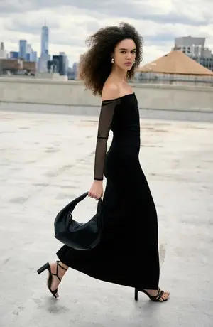 MARCELLA Marian Off-the-shoulder Gown