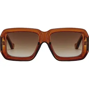 FIFTH & NINTH Brooke Polarized Square Sunglasses - Brown / Brown