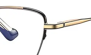 FIFTH & NINTH Cora Cat Eye Blue Light Blocking Glasses - Gold / Clear