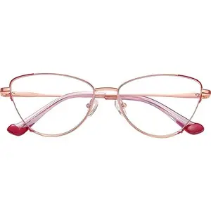 FIFTH & NINTH Fifth & Ninth Cora Cat Eye Blue Light Blocking Glasses Rose Gold / Clear