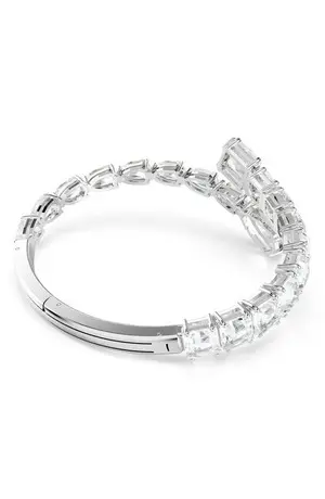 SWAROVSKI Matrix Cuff Bracelet - White/ Silver