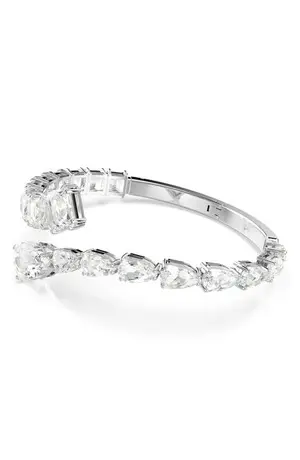 SWAROVSKI Matrix Cuff Bracelet - White/ Silver
