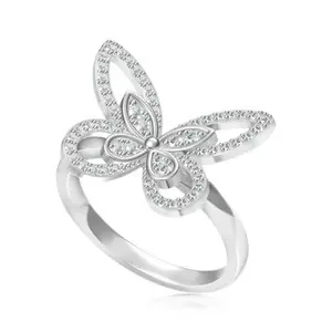 DONATELLO GIAN Name Crystal Butterfly Ring