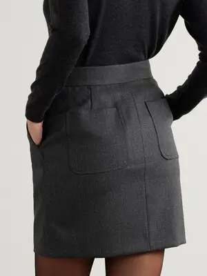 Max Mara Sondalo Wool-twill Mini Skirt