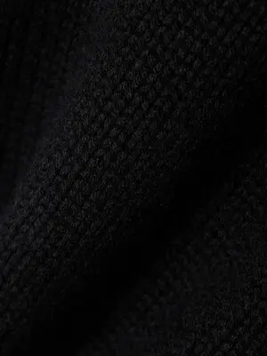 Sasuphi Oversized Cutout Ribbed Cashmere Turtleneck Sweater