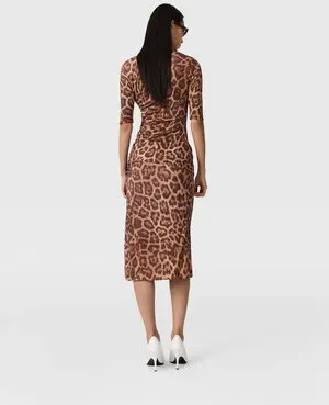 Stella McCartney Leopard High-neck Top