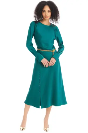 ALLISON NEW YORK Satin Slip Dress