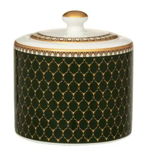 Halcyon Days Antler Trellis Sugar Bowl - Green