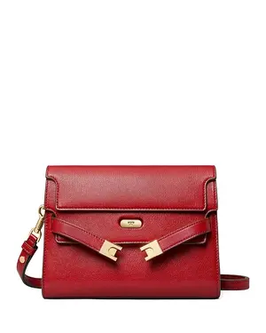 Tory Burch Lee Radziwell Shoulder Bag - Ruby/gold