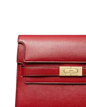 Tory Burch Lee Radziwell Shoulder Bag - Ruby/gold