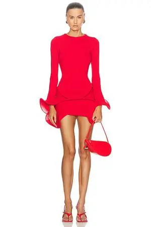 SID NEIGUM Wave Sleeve Top - Red
