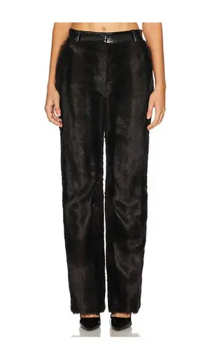 AKNVAS Barberini Faux Fur Pant - Visone