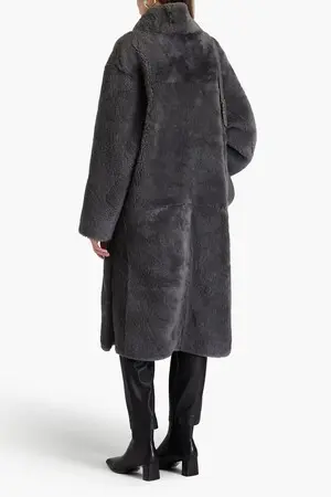 KARL DONOGHUE Wrap-effect Shearling Coat