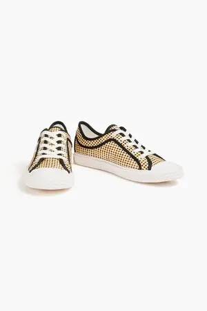 Zimmermann Woven Faux Raffia Sneakers