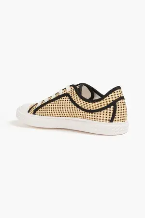 Zimmermann Woven Faux Raffia Sneakers