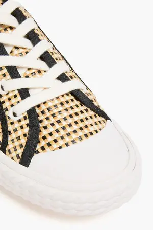 Zimmermann Woven Faux Raffia Sneakers