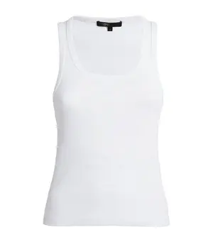 Maje Logo Patch Tank Top