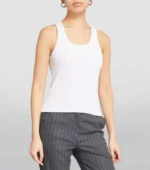 Maje Logo Patch Tank Top