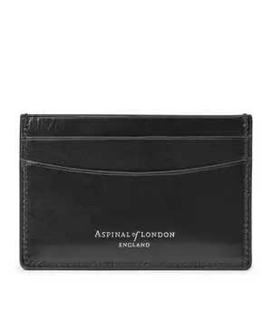 ASPINAL OF LONDON Slim Card Holder - Black