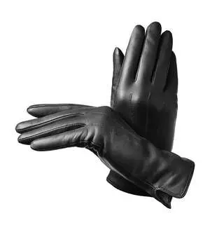 ASPINAL OF LONDON Leather Gloves With Wool-cashmere Lining - Black