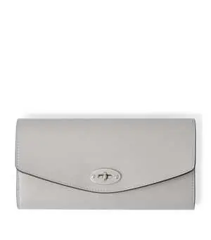 Mulberry Leather Darley Wallet - Grey