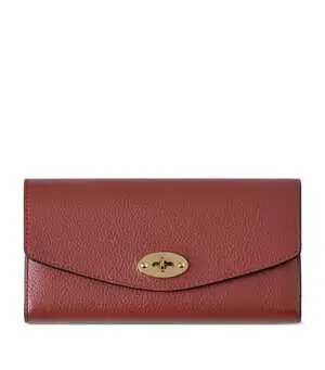 Mulberry Leather Darley Wallet Red