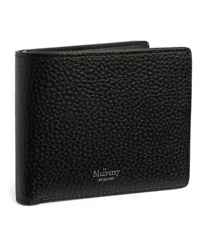 Mulberry Leather Bifold Wallet - Black