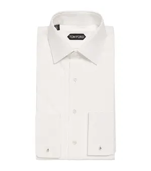 TOM FORD Cotton Pleated-front Evening Shirt