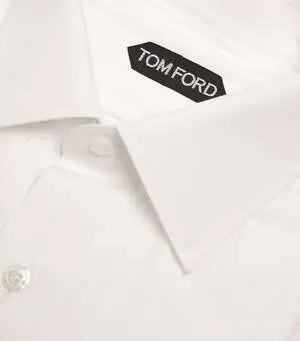 TOM FORD Cotton Pleated-front Evening Shirt