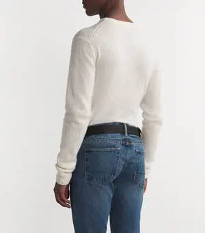 TOM FORD Leather Reversible T Icon Belt