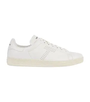 TOM FORD Leather Warwick Sneakers - Neutral