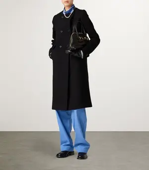 Miu Miu Embroidered Logo Pyjama Trousers - Turquoise