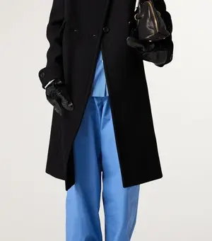 Miu Miu Embroidered Logo Pyjama Trousers - Turquoise