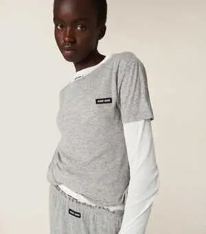 Miu Miu Cotton Logo T-shirt