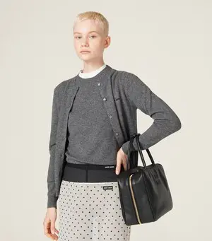 Miu Miu Cashmere Sweater With Logo