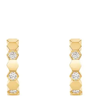 CHAUMET Yellow And Diamond Bee De Hoop Earrings - Gold