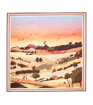 ASPINAL OF LONDON Silk Printed Scarf