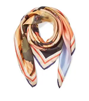 ASPINAL OF LONDON Silk Printed Scarf