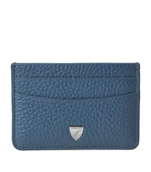 ASPINAL OF LONDON Leather Slim Card Holder - Green