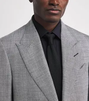 TOM FORD Wool-blend Herringbone Shelton Blazer