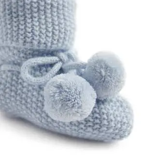 Trotters Pom-pom Booties
