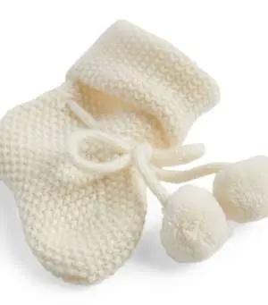 Trotters Pom-pom Knit Booties