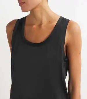 Maje Stretch-silk Tank Top - Black