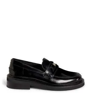 Maje Leather Penny Loafers