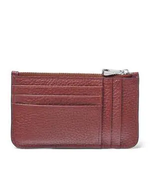 ASPINAL OF LONDON Leather Ella Card Holder Red