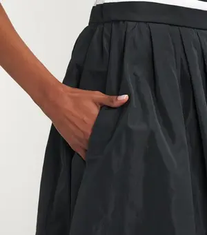 Maje Pleated Midi Skirt